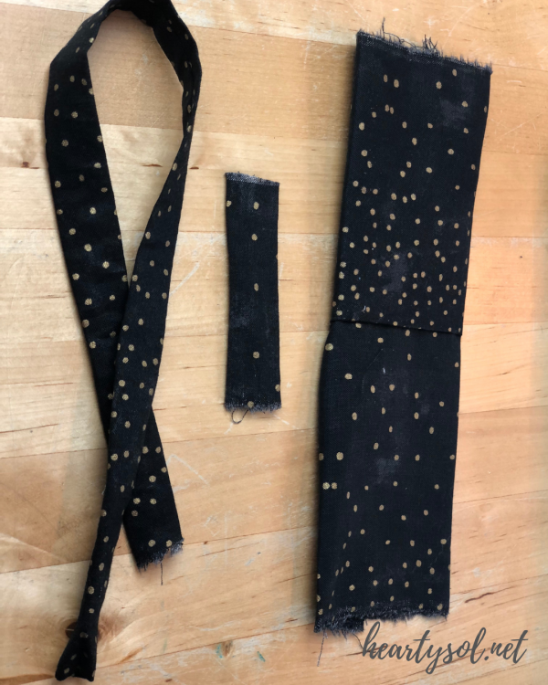 How to make an Easy Bow Tie | Quick Sewing Tutorial - Hearty Sol