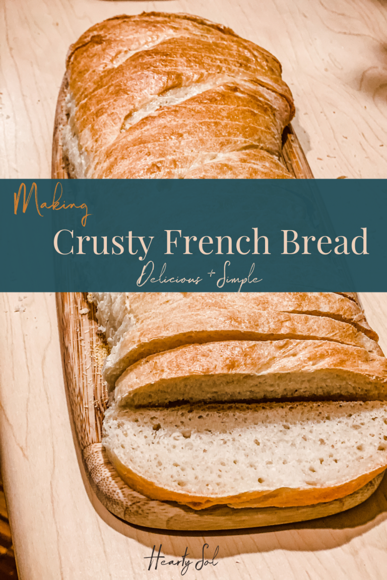 How to Make Crusty French Bread | Only 5 Ingredients - Hearty Sol