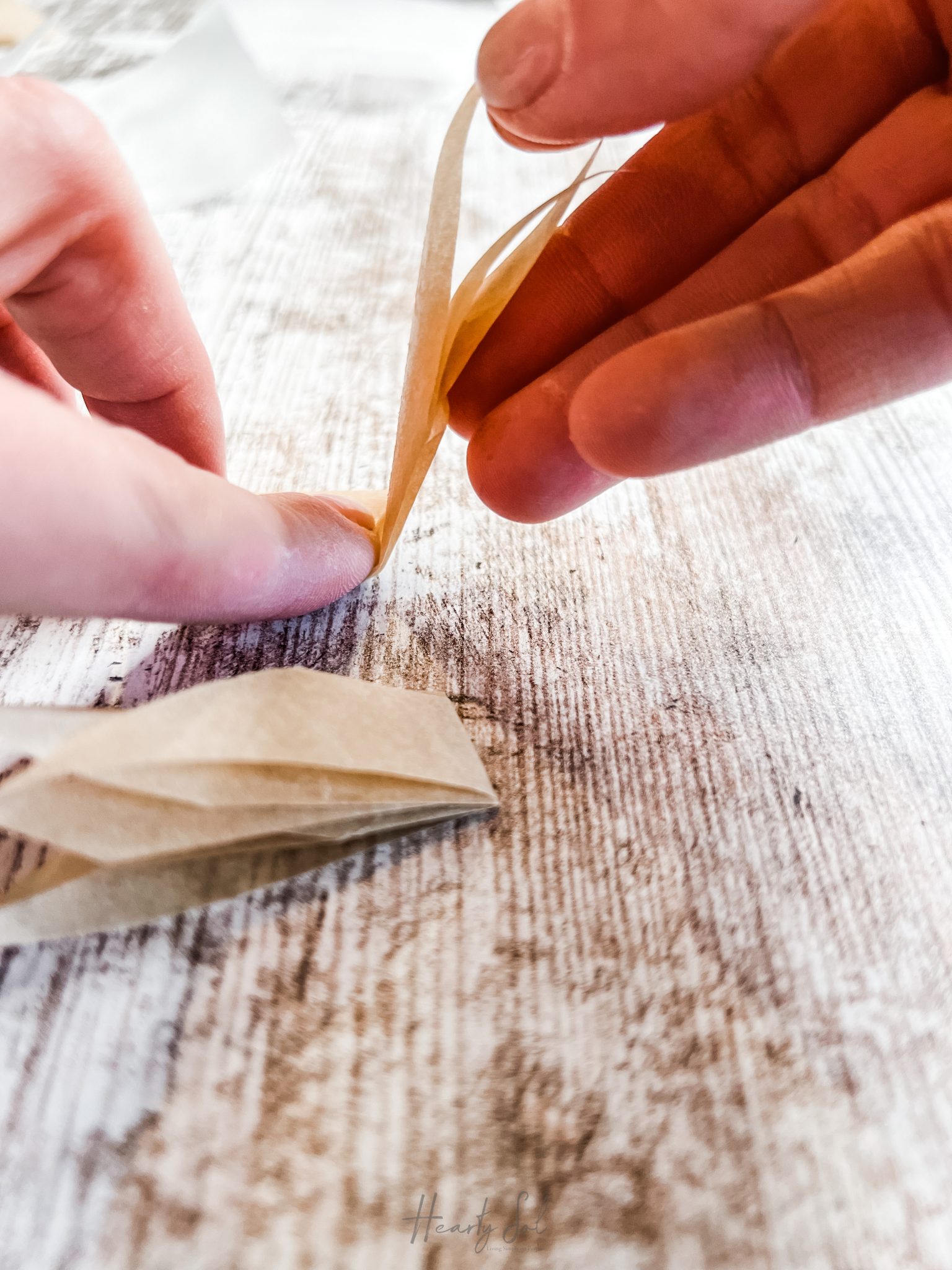 How to Make Paper Stars Using Parchment Paper - Hearty Sol