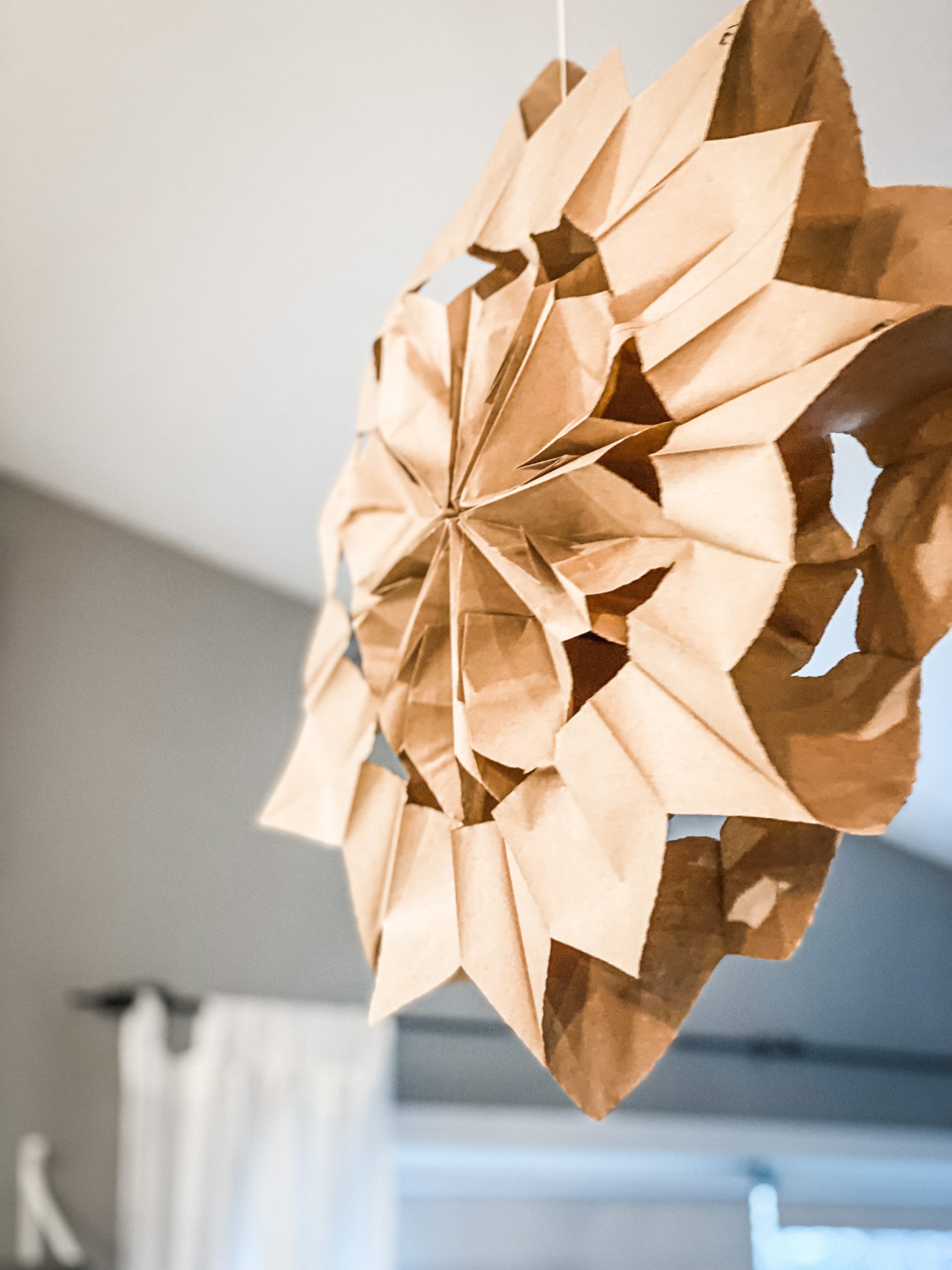 How to Make Easy Paper Bag Stars - Hearty Sol
