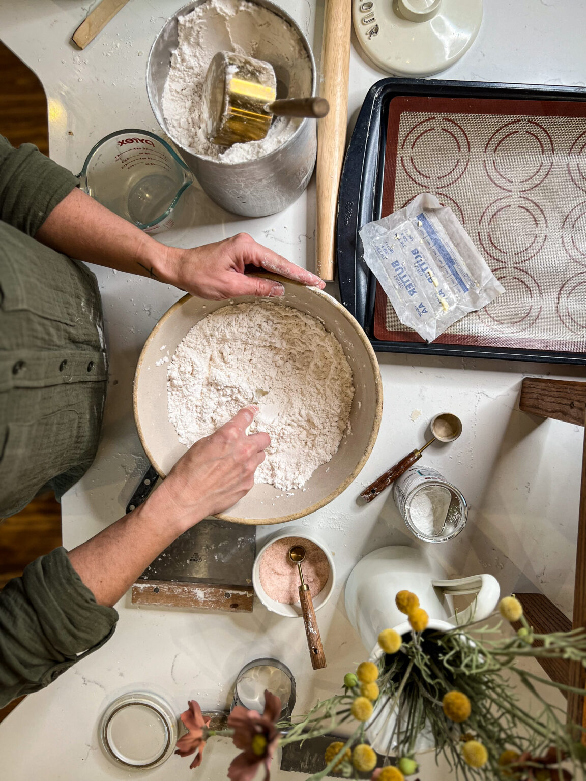 How to Make My Buttery-Layered Biscuits - Hearty Sol