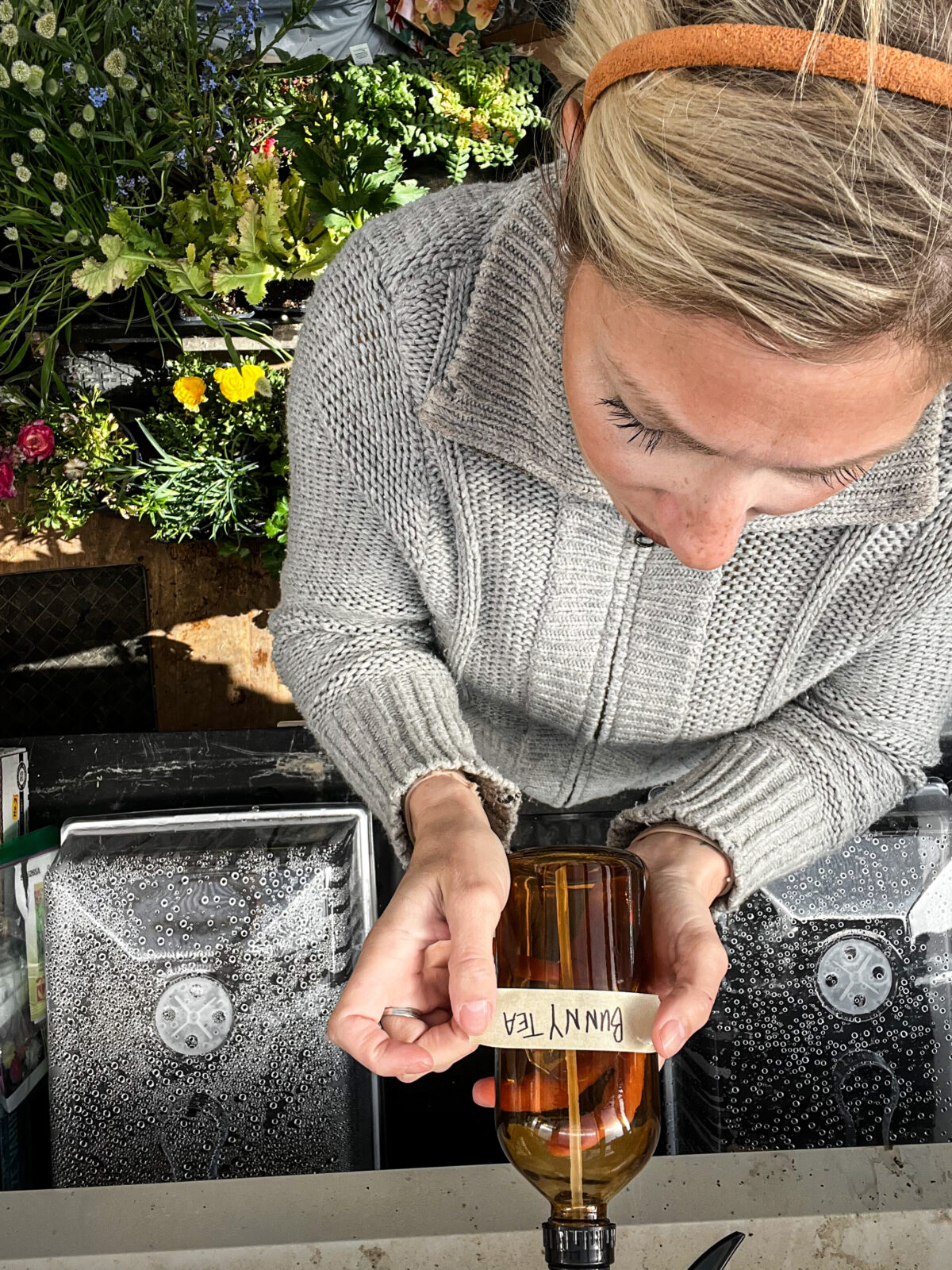 How to Make Composted Rabbit Tea - Hearty Sol