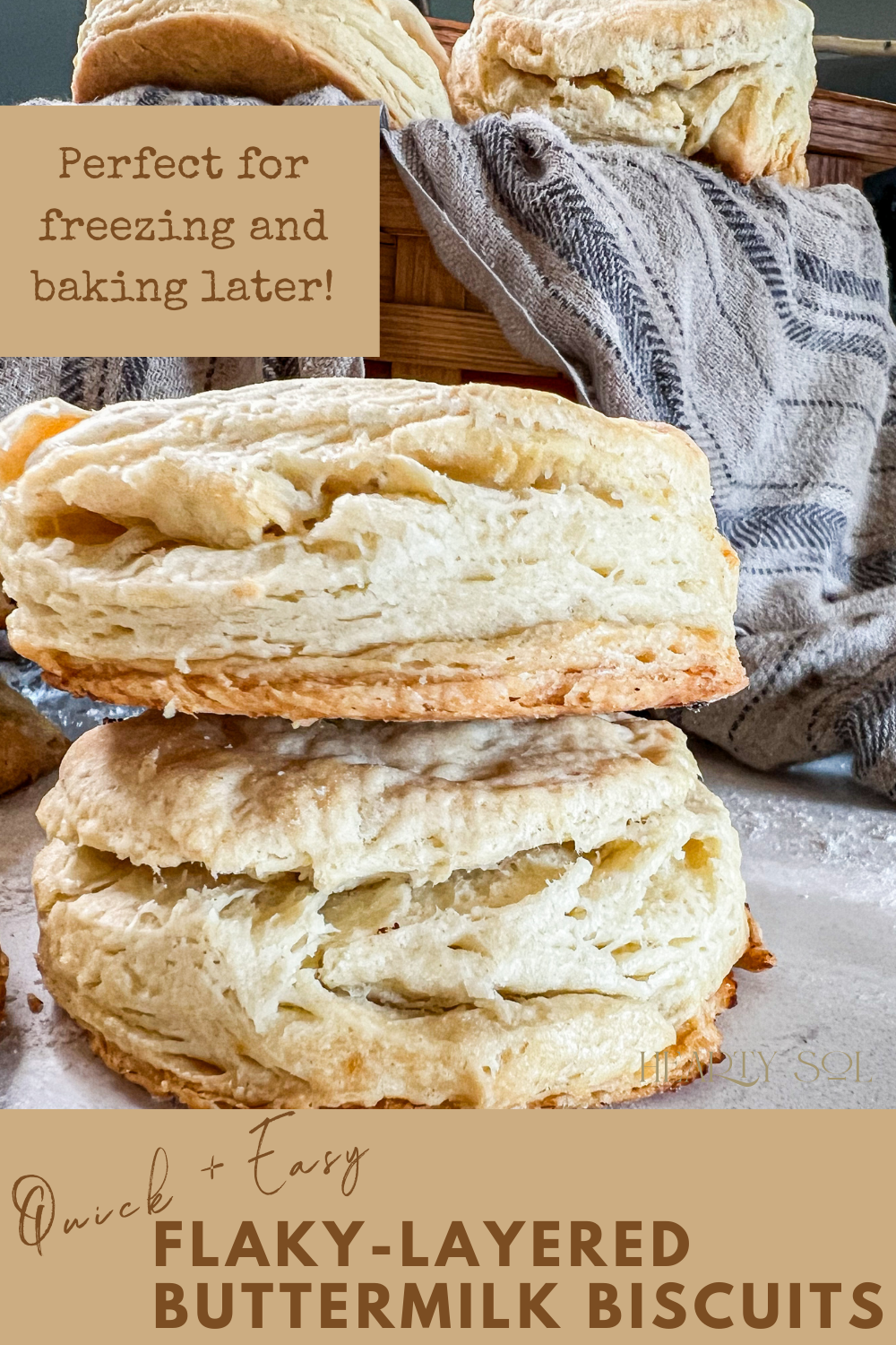 How to Make My Buttery-Layered Biscuits - Hearty Sol