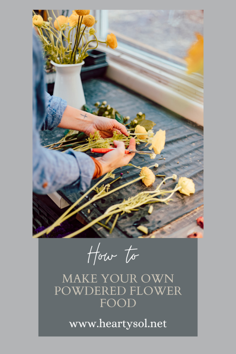 How to make your own Powdered Flower Food - Hearty Sol