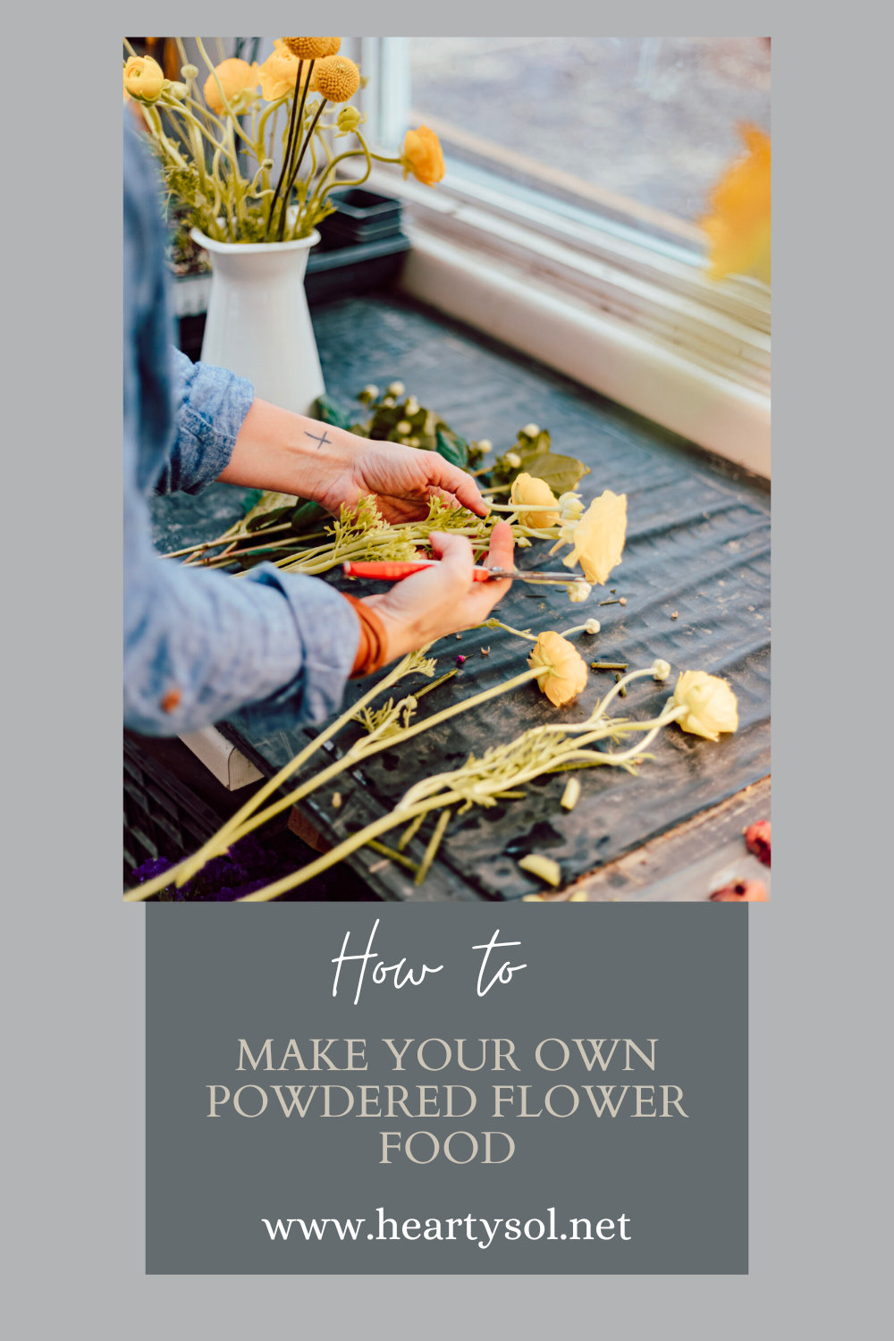 How to make your own Powdered Flower Food - Hearty Sol