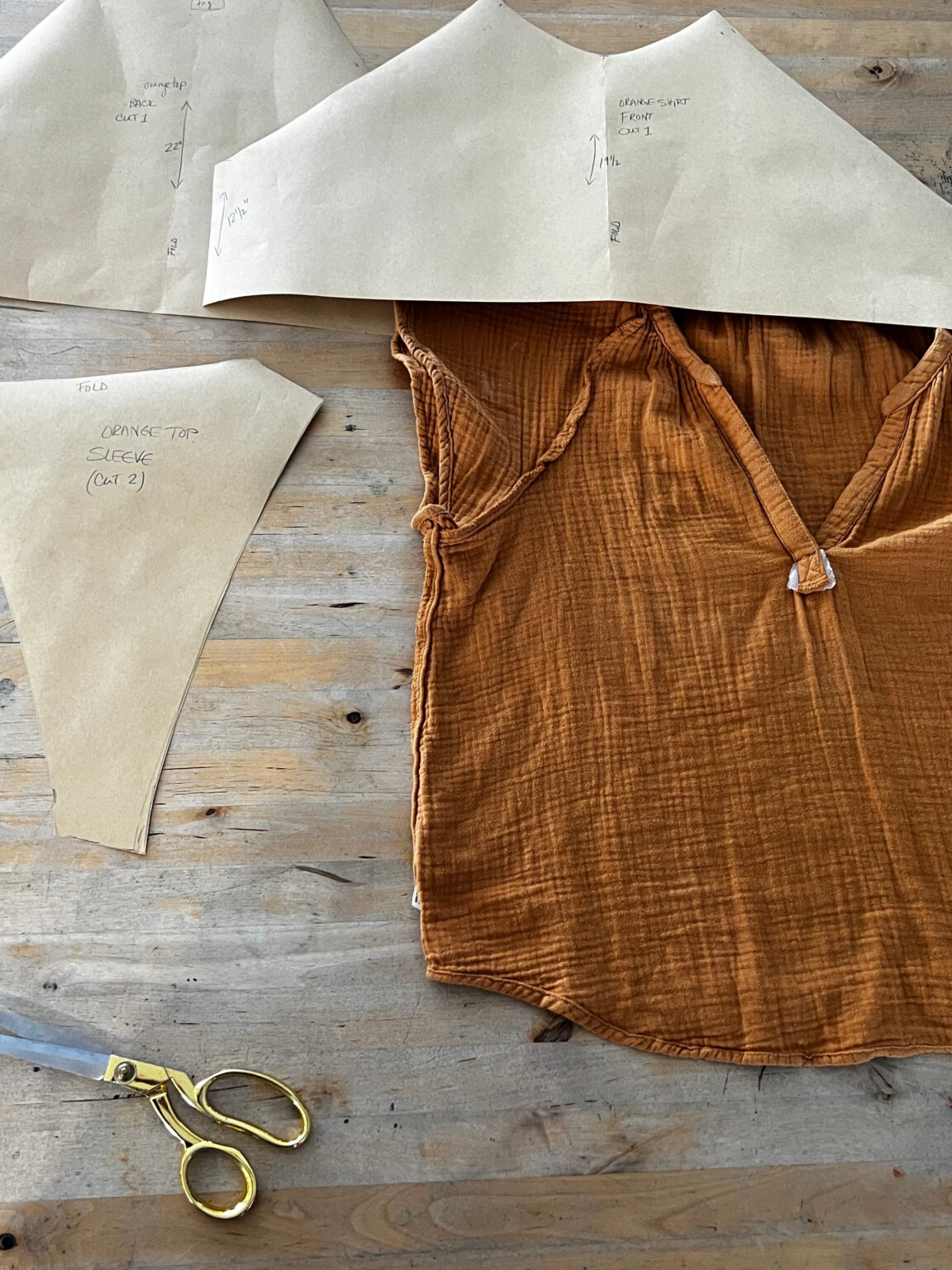 How to Draft a Pattern from Your Favorite Clothes - Hearty Sol