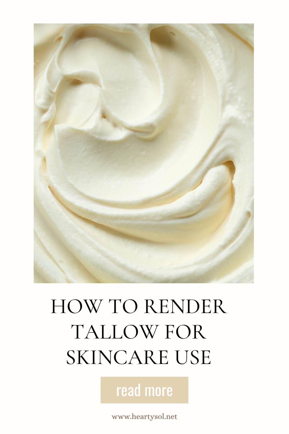 How to Render Tallow to use for Skincare: A Step by Step Guide - Hearty Sol