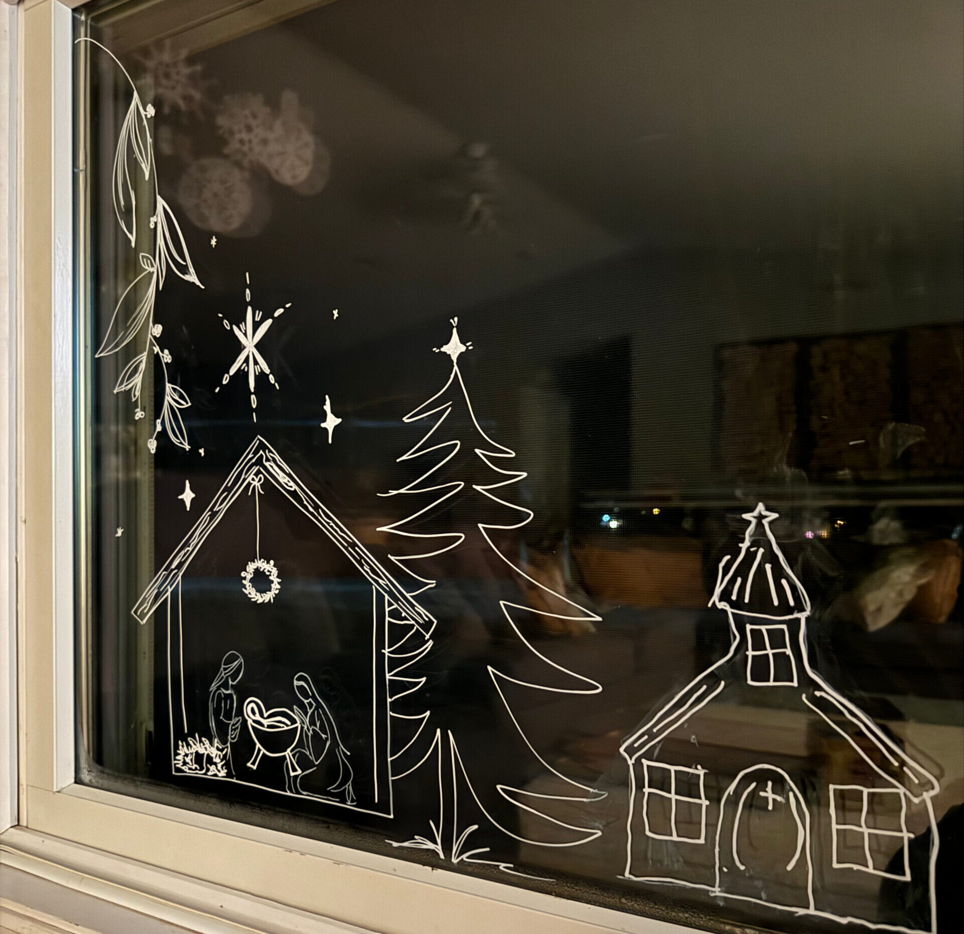 How to Create Washable Winter Window Art - Hearty Sol