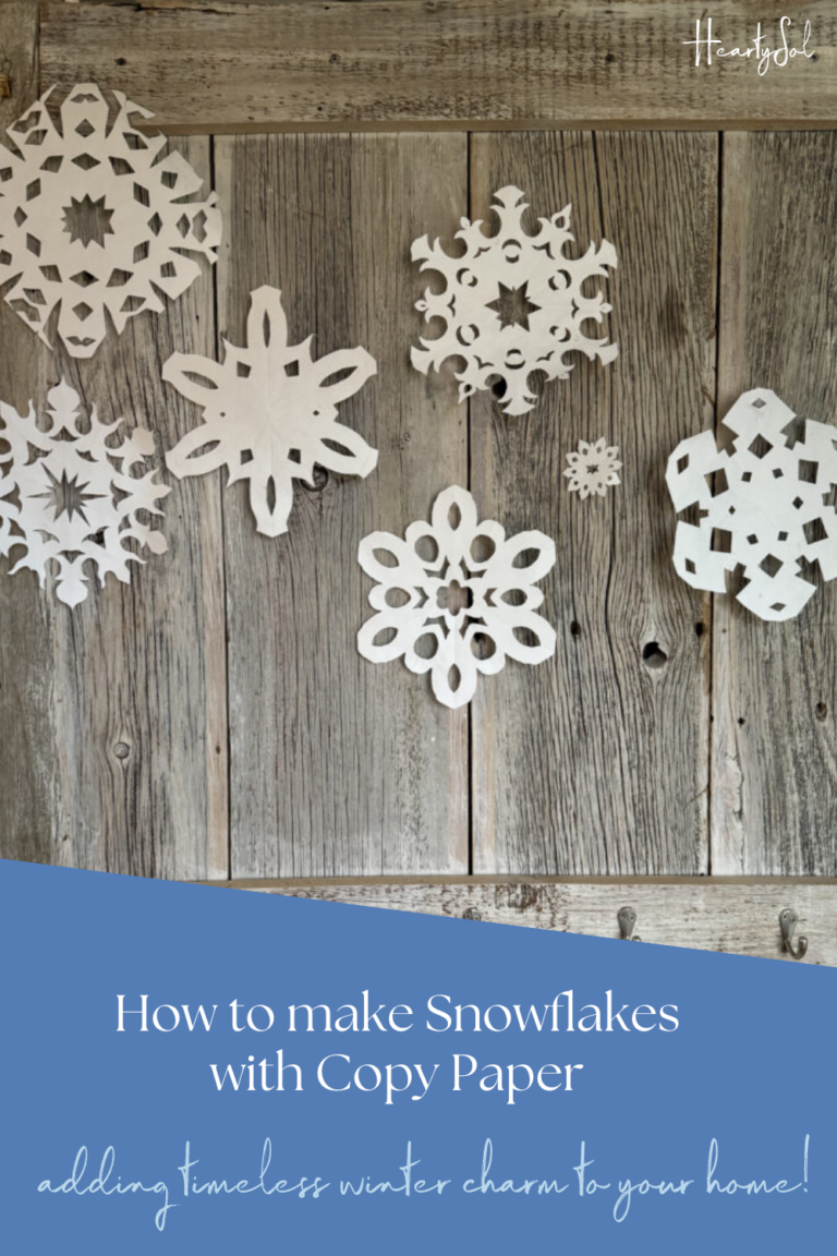 How to Make Fancy Paper Snowflakes with Simple Copy Paper - Hearty Sol