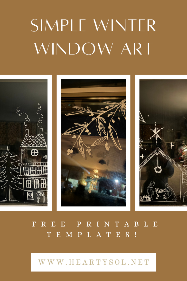 How to Create Washable Winter Window Art - Hearty Sol