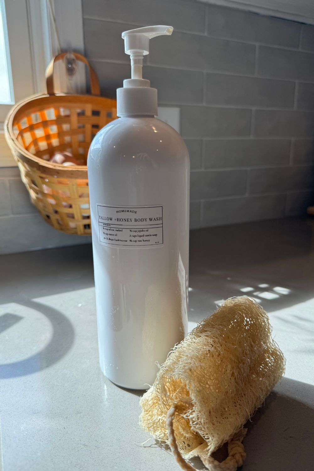 How to Make Tallow & Honey Body Wash - Hearty Sol