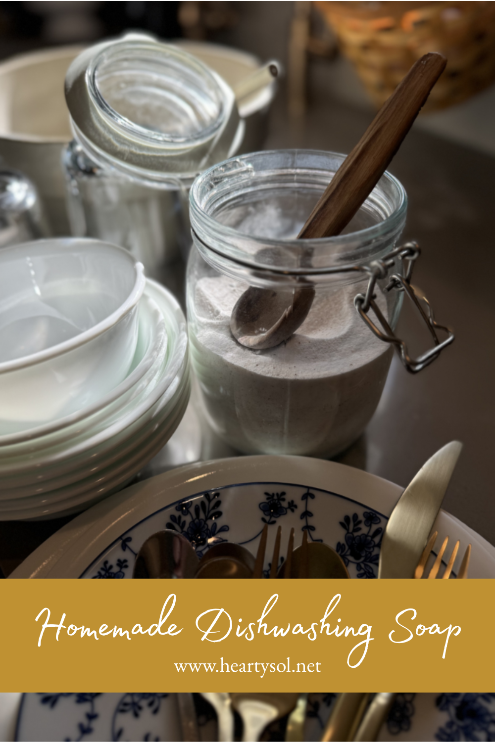 How to Make DIY Dry Dishwasher Soap - Hearty Sol