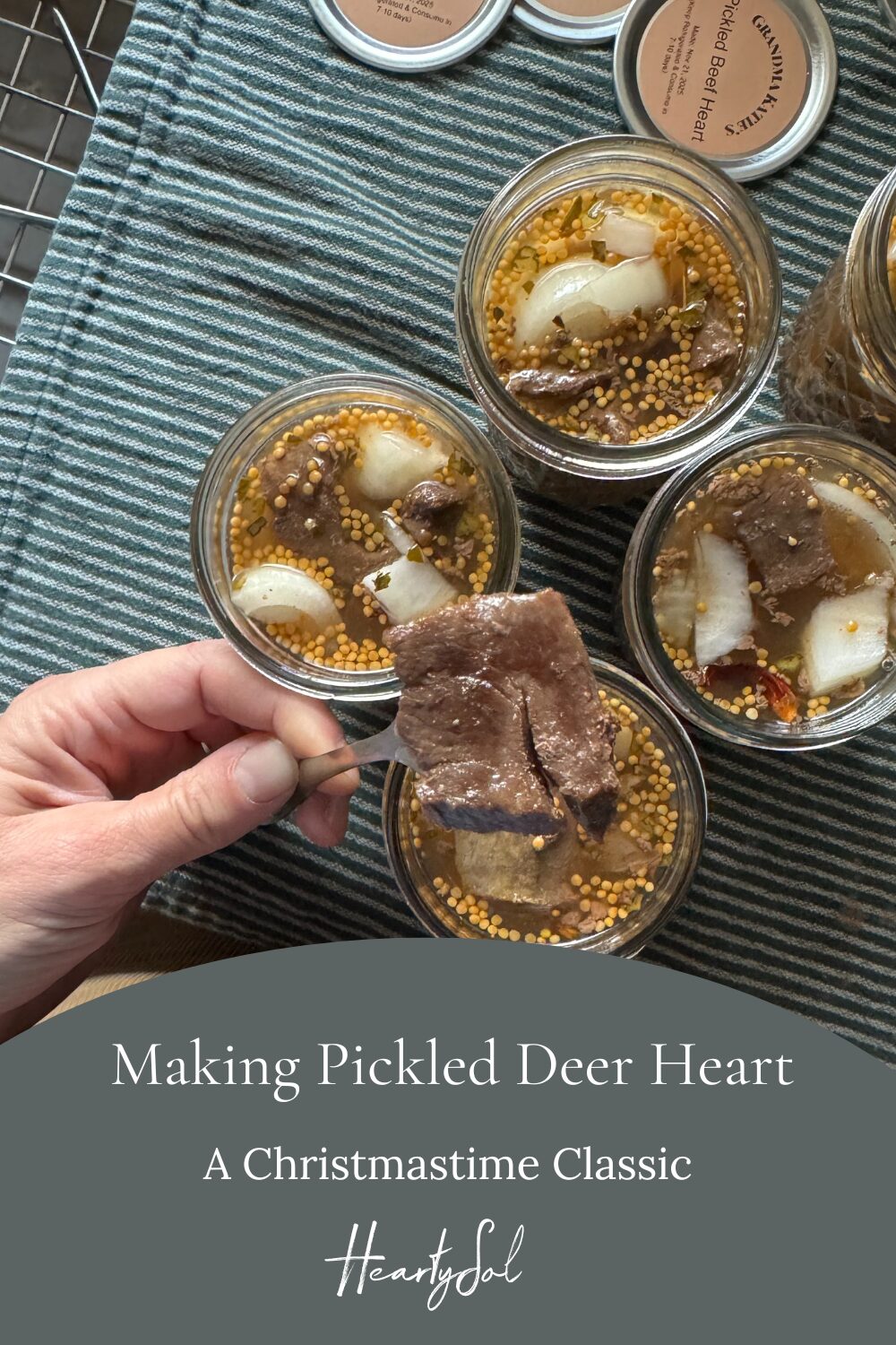 Grandma's Christmas Pickled Deer Heart | A Unique Classic Dish - Hearty Sol